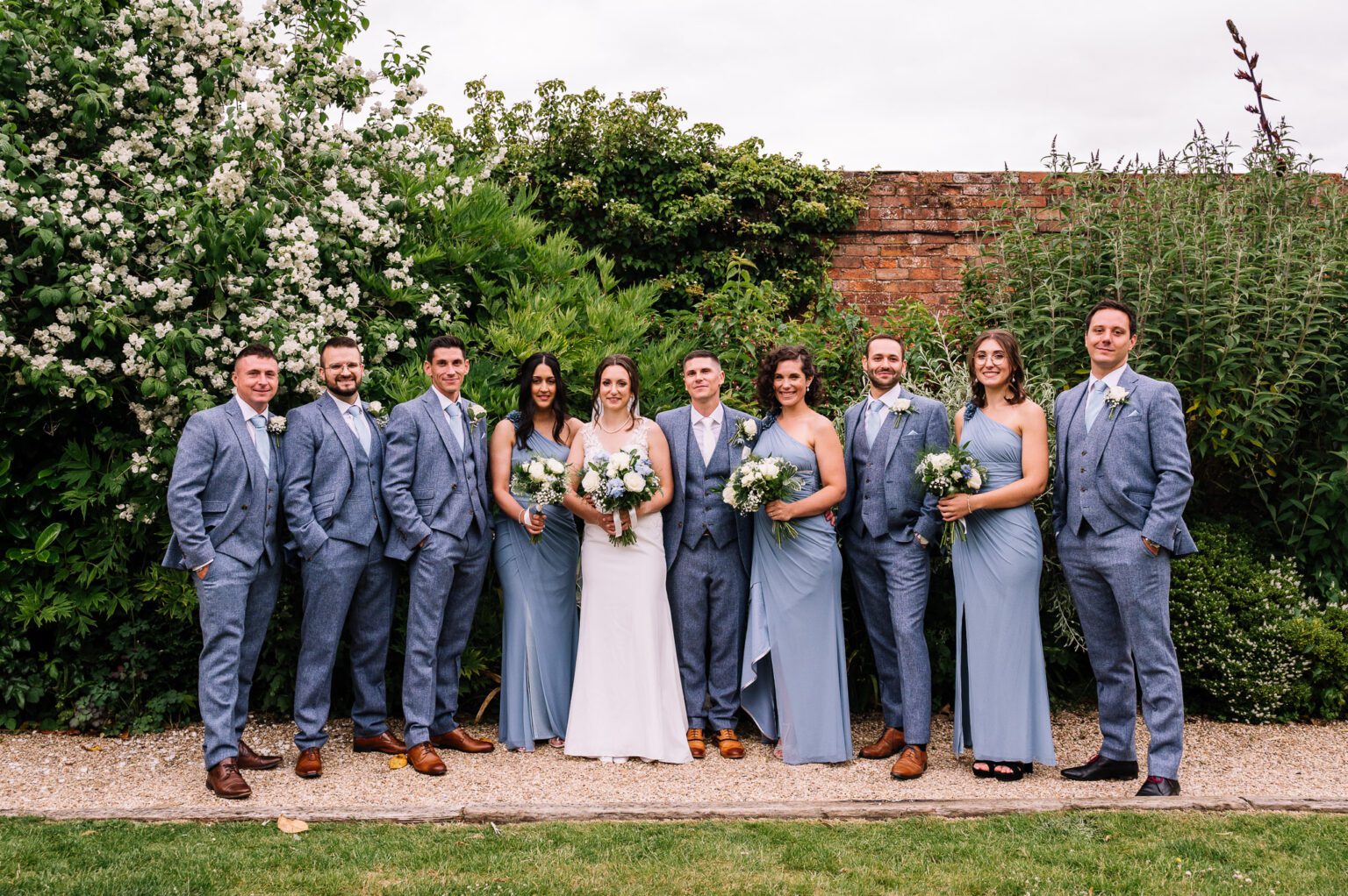 Manor house hotel wedding with outdoor ceremony