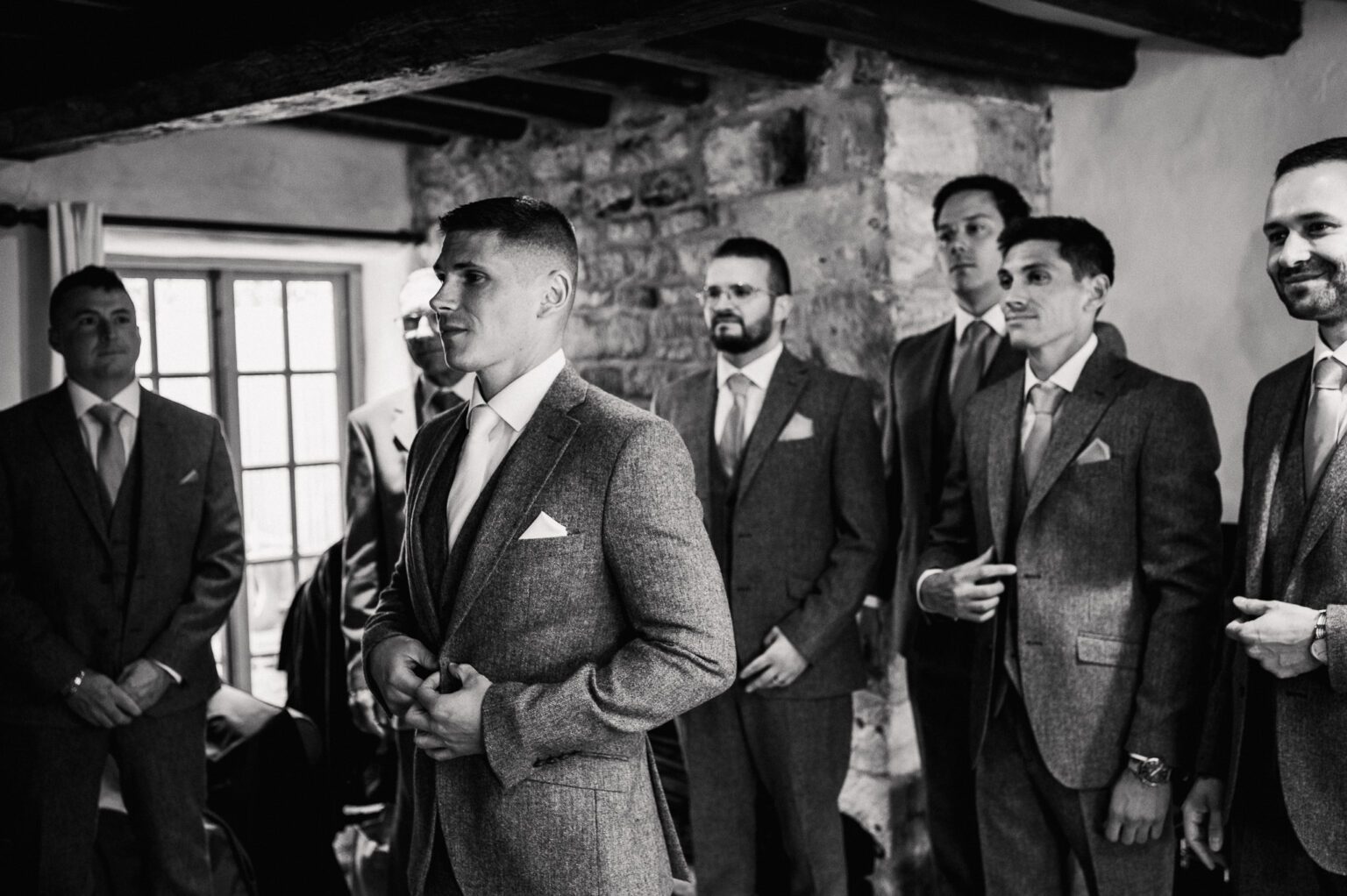 Manor house hotel wedding with outdoor ceremony